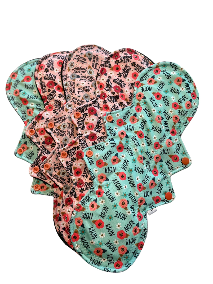 ReUsable Overnight pad/ 14 inch heavy – Rhymes with Orange